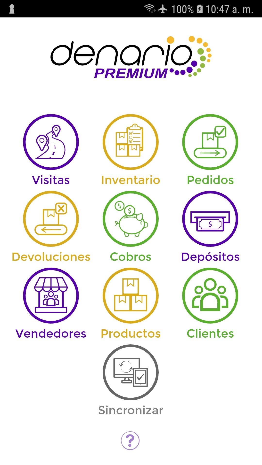 App Home Onepage - Denario